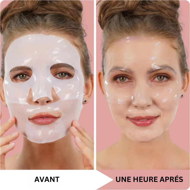 Masque Collagène Visage Hydratant – Peau Lisse & Éclatante (Pack de 5 ...